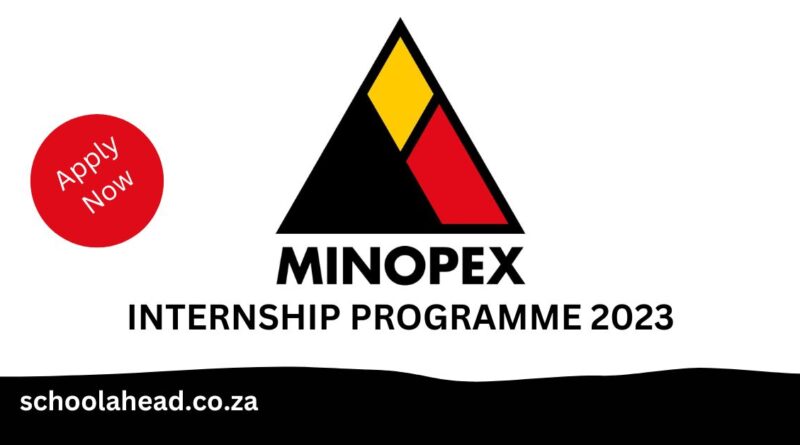 Minopex - Supply Chain Graduate Programme 2023 - SchoolAhead Minopex - Supply Chain Graduate Programme 2023 - SchoolAhead